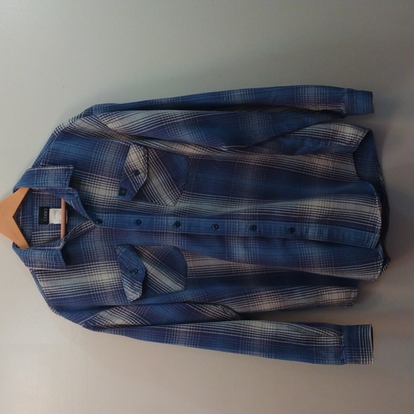 Codet | Shirts | Vintage Codet Xl Tall Cotton Bluewhite Flannel Shirt ...